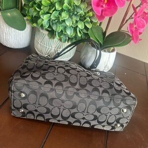 Coach | Bags | Coach Black Snake Print Shoulder Bag | Poshmark